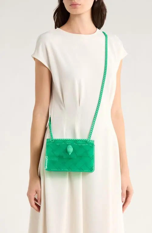 Kurt Geiger Mini Kensington Drench Vinyl Convertible Crossbody Bag