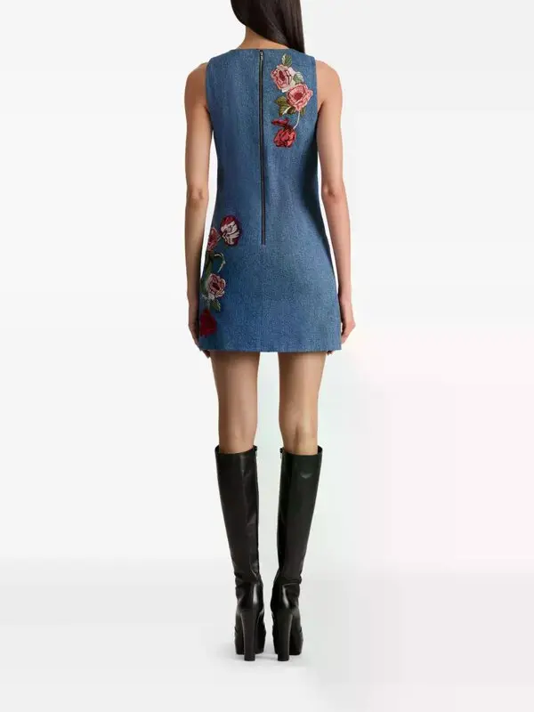Alice + Olivia Cade Embroidered Mini Dress
