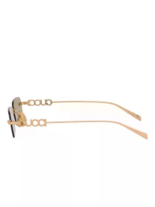 Gucci Gg-logo Rimless Sunglasses