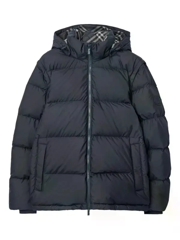 Burberry Detachable-sleeve Puffer Jacket - Blue