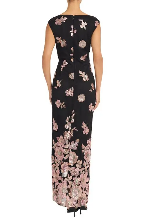 Maggy London Sequin Sleeveless Gown