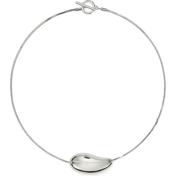 Tory Burch Wave Collar Necklace - Light Silver