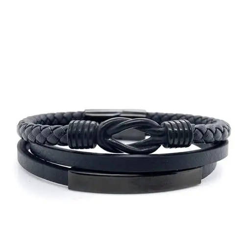 ANNA ZUCKERMAN Cormac Stack Bracelet - Black