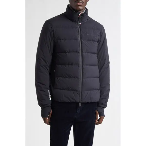 Moncler Araripe Mixed Media Down Jacket - Black