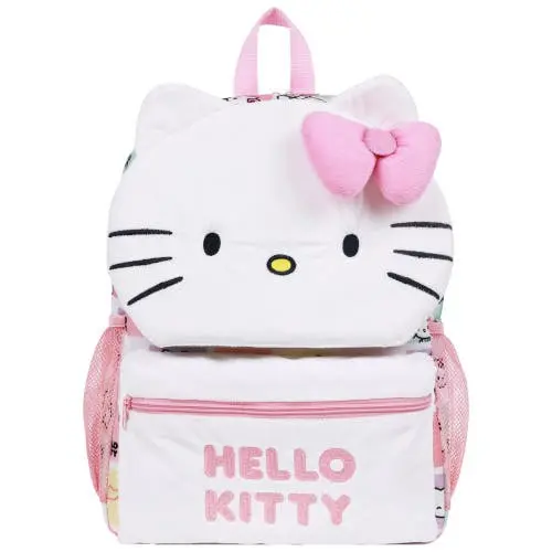 FUL SANRIO Plush Face Backpack With 3d Bow