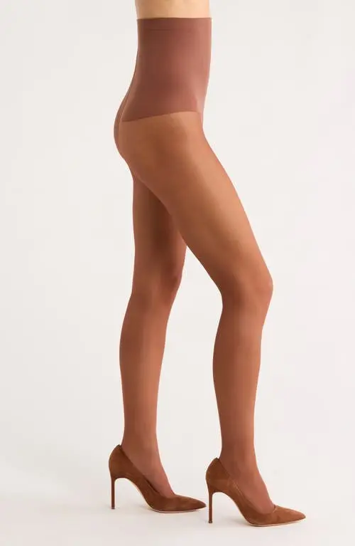 Nordstrom High-waist Sheer Tights - Brown Rich
