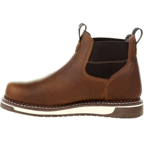 GEORGIA BOOT Amp Lt Wedge Waterproof Chelsea Work Boot