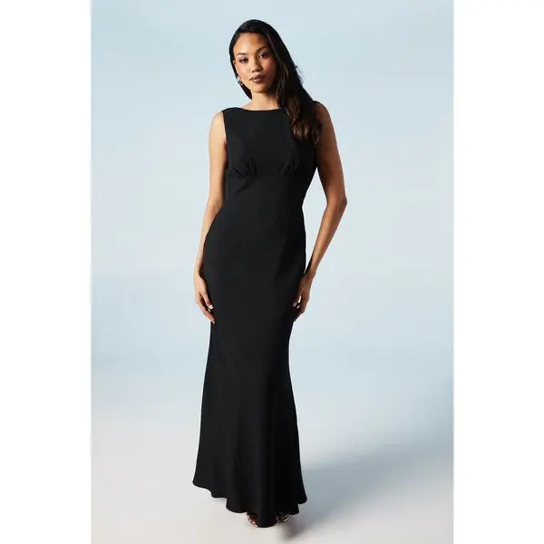 Coast Cowl Back Maxi Dress - Black