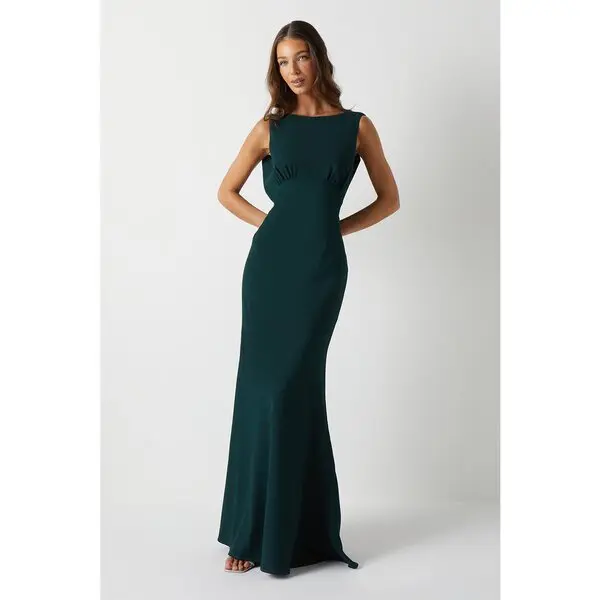 Coast Cowl Back Maxi Dress - Emerald
