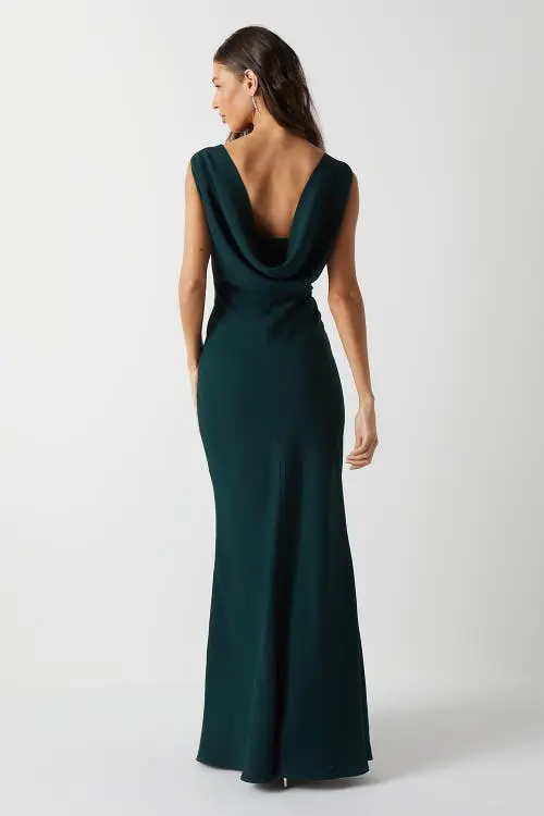 Coast Cowl Back Maxi Dress - Emerald