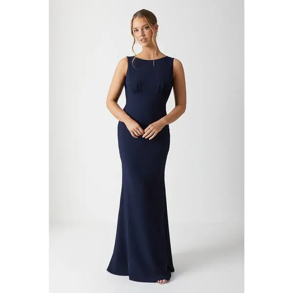 Coast Cowl Back Maxi Dress - Navy