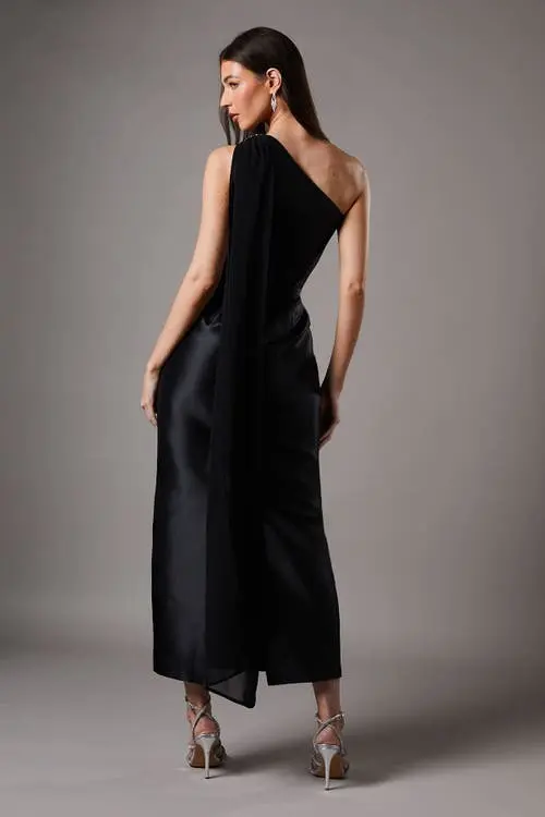 Coast One Shoulder Twill Gown