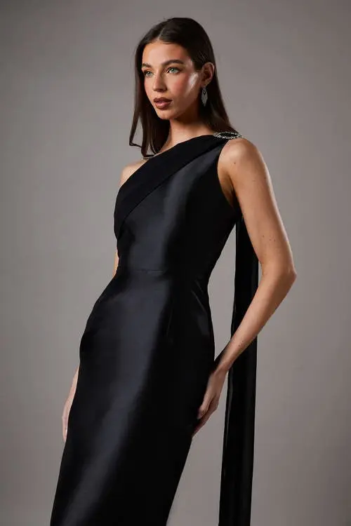 Coast One Shoulder Twill Gown