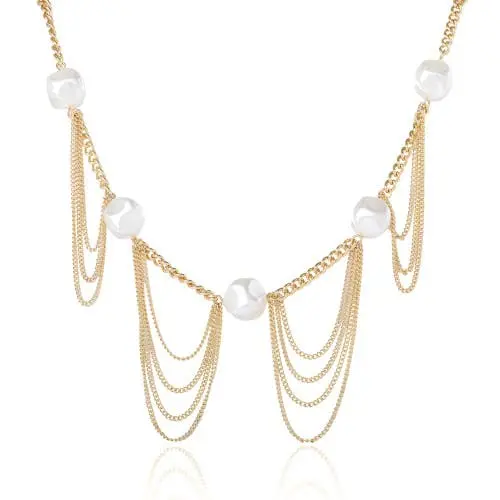 Bcbgmaxazria Pearl Layer Necklace - Gold