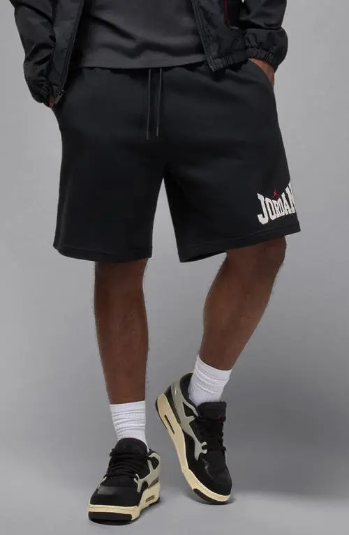 JORDAN 9-inch Logo Sweat Shorts - Black/white