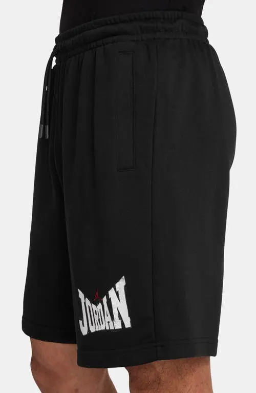 JORDAN 9-inch Logo Sweat Shorts - Black/white