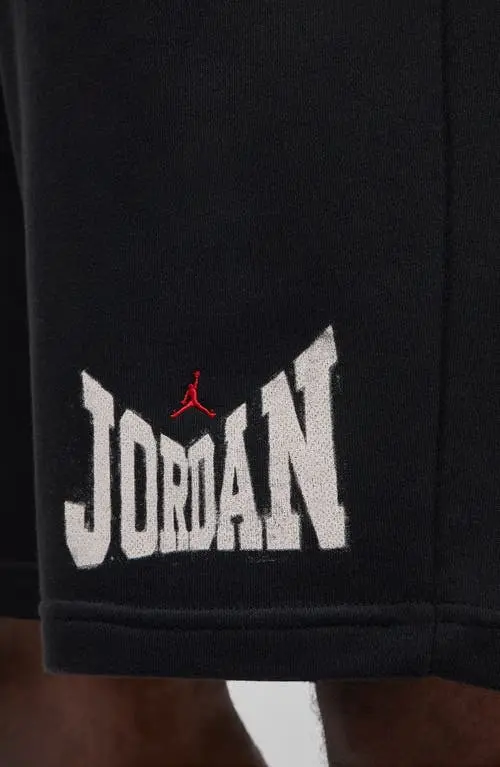 JORDAN 9-inch Logo Sweat Shorts - Black/white