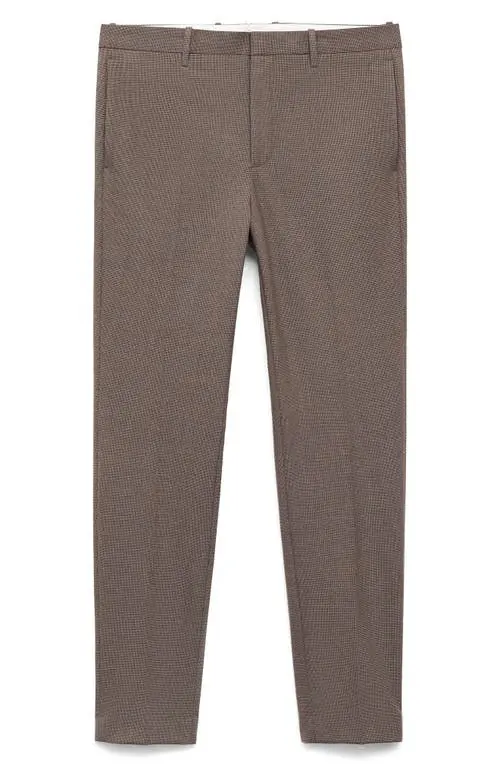 Mango Slim Fit Flat Front Trousers