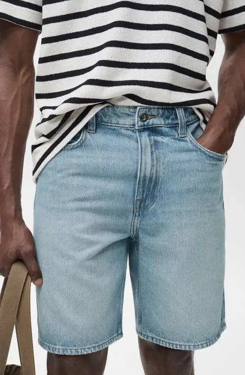 Mango Regular Fit Denim Bermuda Shorts