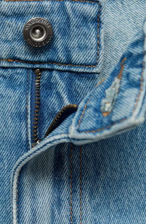 Mango Regular Fit Denim Bermuda Shorts