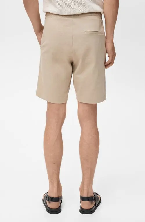 Mango Cotton Bermuda Short - Ecru