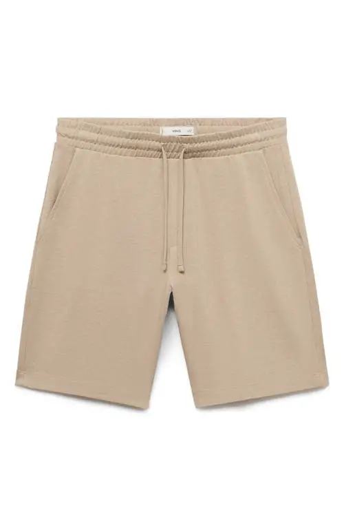 Mango Cotton Bermuda Short - Ecru