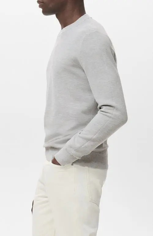 Mango Crewneck Piqué Sweater