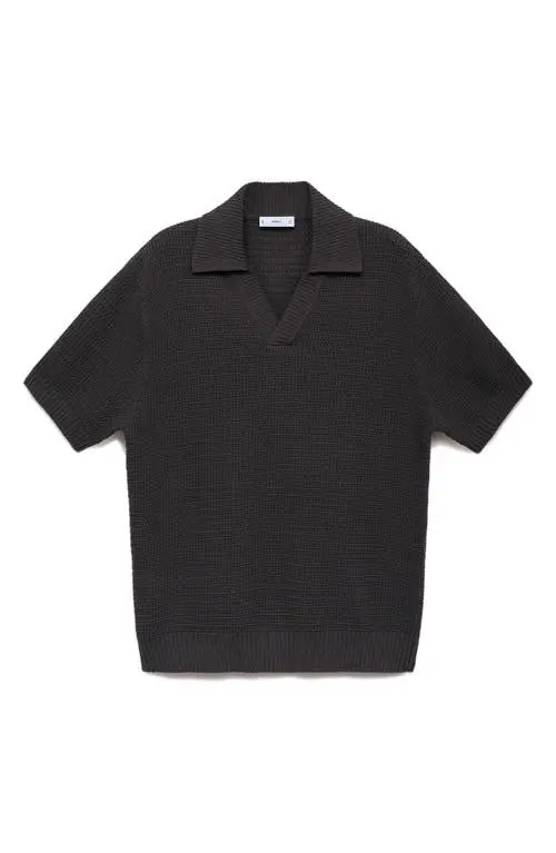 Mango Cotton Blend Polo Sweater