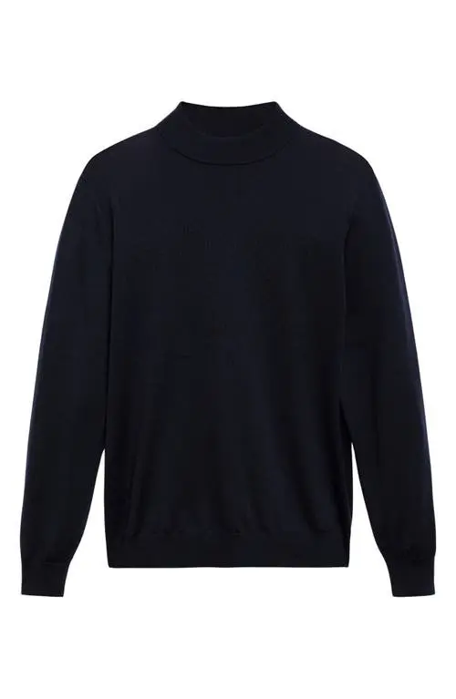 Mango Turtleneck Wool Sweater - Navy