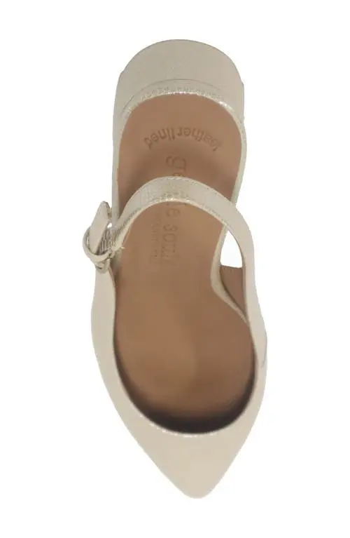 Gentle Souls Georgia Slingback Pointed Toe Pump - Sand Snake