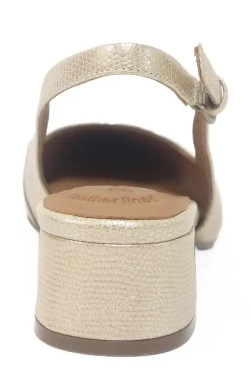 Gentle Souls Georgia Slingback Pointed Toe Pump - Sand Snake
