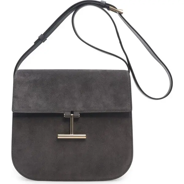 TOM FORD Smooth Suede Crossbody Bag