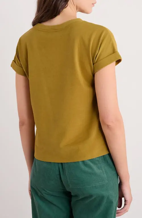 SEASALT CORNWALL Porthzennor Organic Cotton T-shirt - Pear