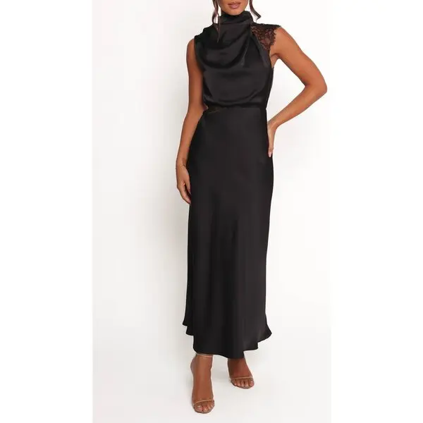 PETAL & PUP Halter Neck Maxi Dress