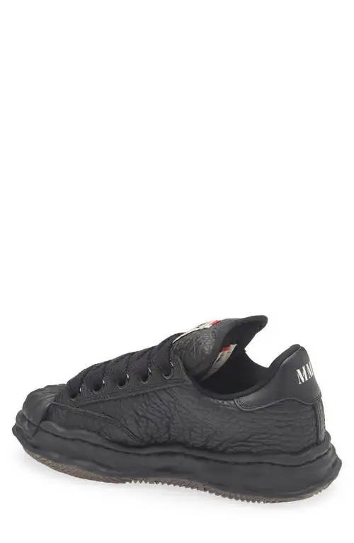 Mihara Yasuhiro Blakey Og Sole Leather Sneaker - Black/black
