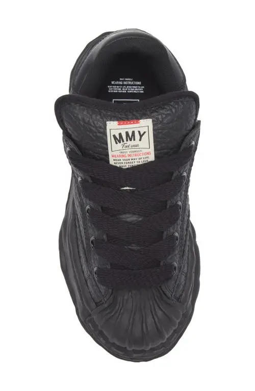 Mihara Yasuhiro Blakey Og Sole Leather Sneaker - Black/black