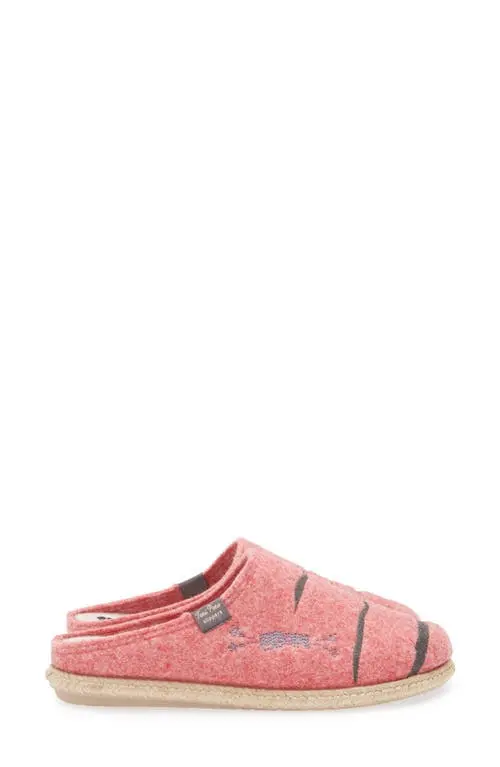 TONI PONS X Snoopy Wool-blend Slippers - Raspberry