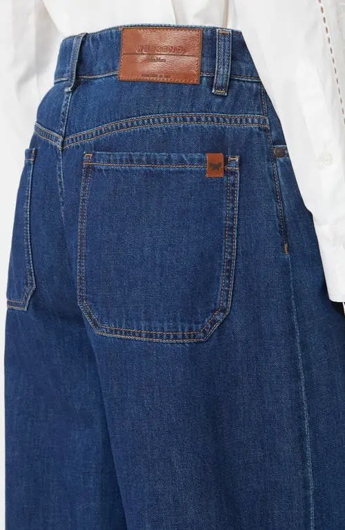 Max Mara Vega Wide-leg Jeans - Navy