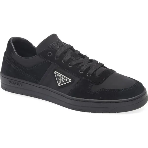 Prada Downtown Logo Low Top Sneakers - Nero
