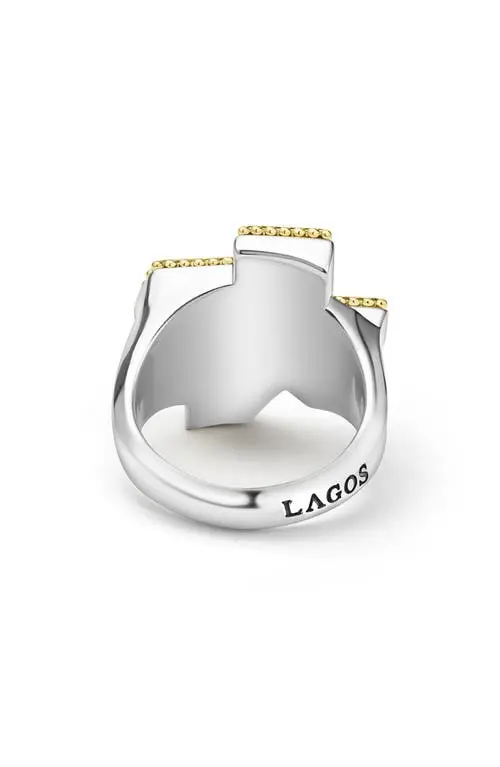 Lagos Anthem Texas Ring - Abalone