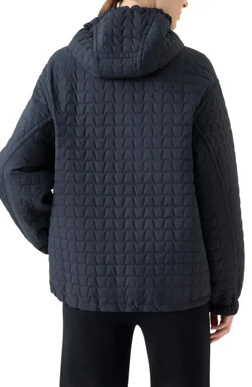 Akris Davis Quilted Techno Taffeta Parka