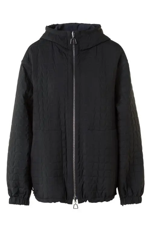 Akris Davis Quilted Techno Taffeta Parka