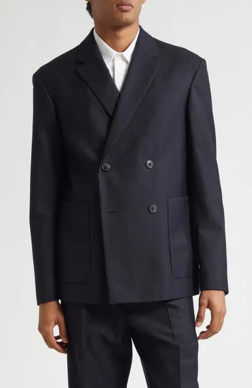 Dries Van Noten Barleys Double-breasted Wool Sport Coat
