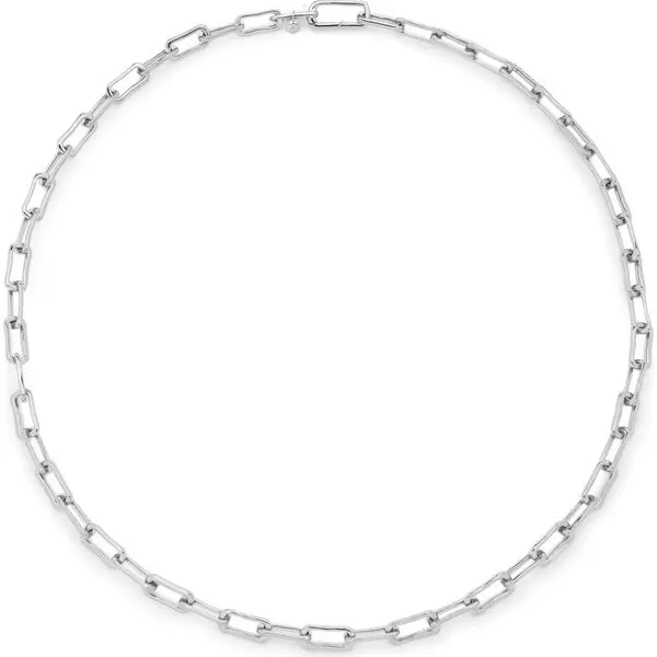 Monica Vinader Alta Slim Chain Necklace - Sterling Silver