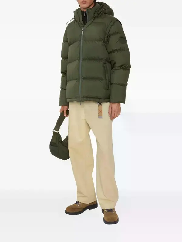 Burberry Detachable-sleeve Puffer Jacket - Green