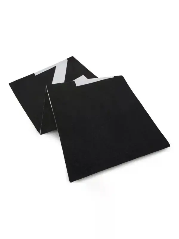 Pinko Logo-detail Wool Scarf