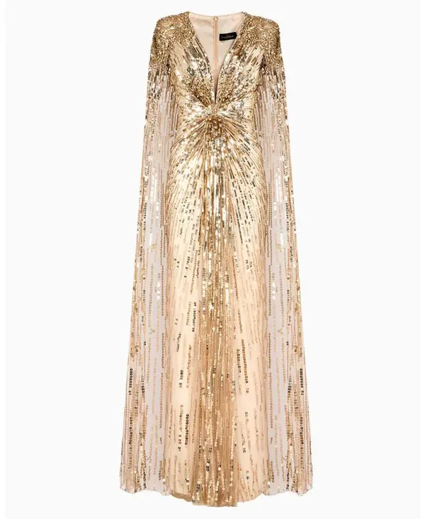 Jenny Packham Embellished Gown - Illusion