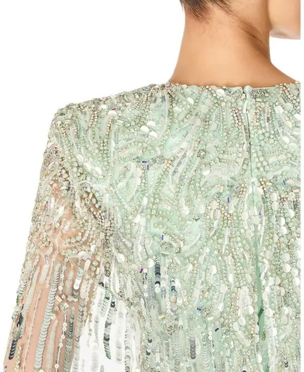 Jenny Packham Embellished Gown - Lagoon
