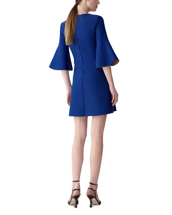 Carolina Herrera Flare Sleeve Shift Dress