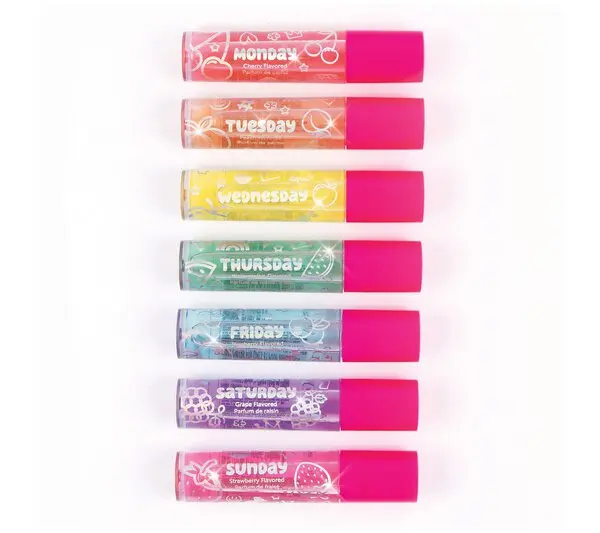MAKE IT REAL 3c4g: Days Of The Week Lip Gloss Set 7pc Flav Ored Set - One-color